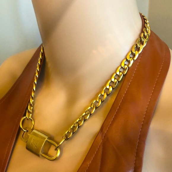 Louis Vuitton | Jewelry | Repurposed Aunthentic Louis Vuitton Gold ...